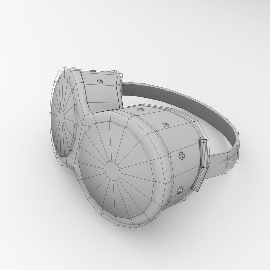 3d Model Of Steampunk Goggles