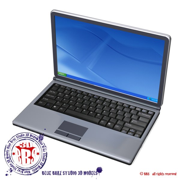 3ds generic notebook laptop