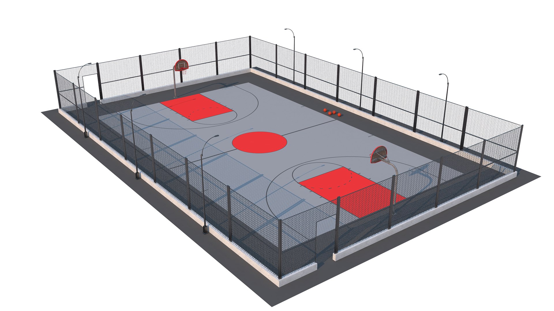 3D model Basketball Court Collection 2 - TurboSquid 1960393