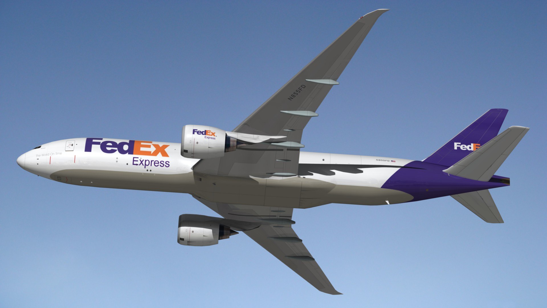 Boeing 777F Fedex 3D Model - TurboSquid 1877890