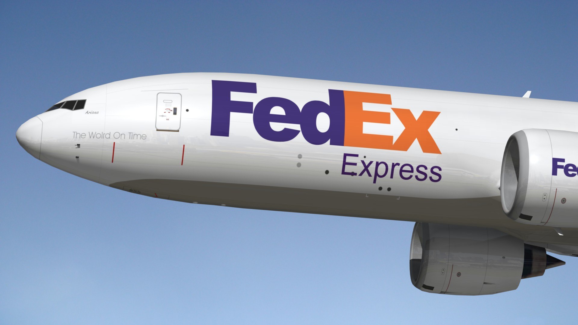 Boeing 777F Fedex 3D Model - TurboSquid 1877890