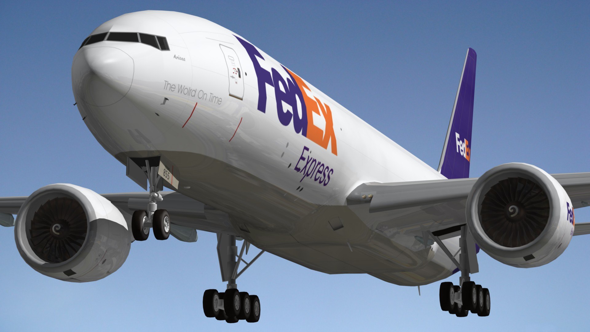 Boeing 777F Fedex 3D Model - TurboSquid 1877890