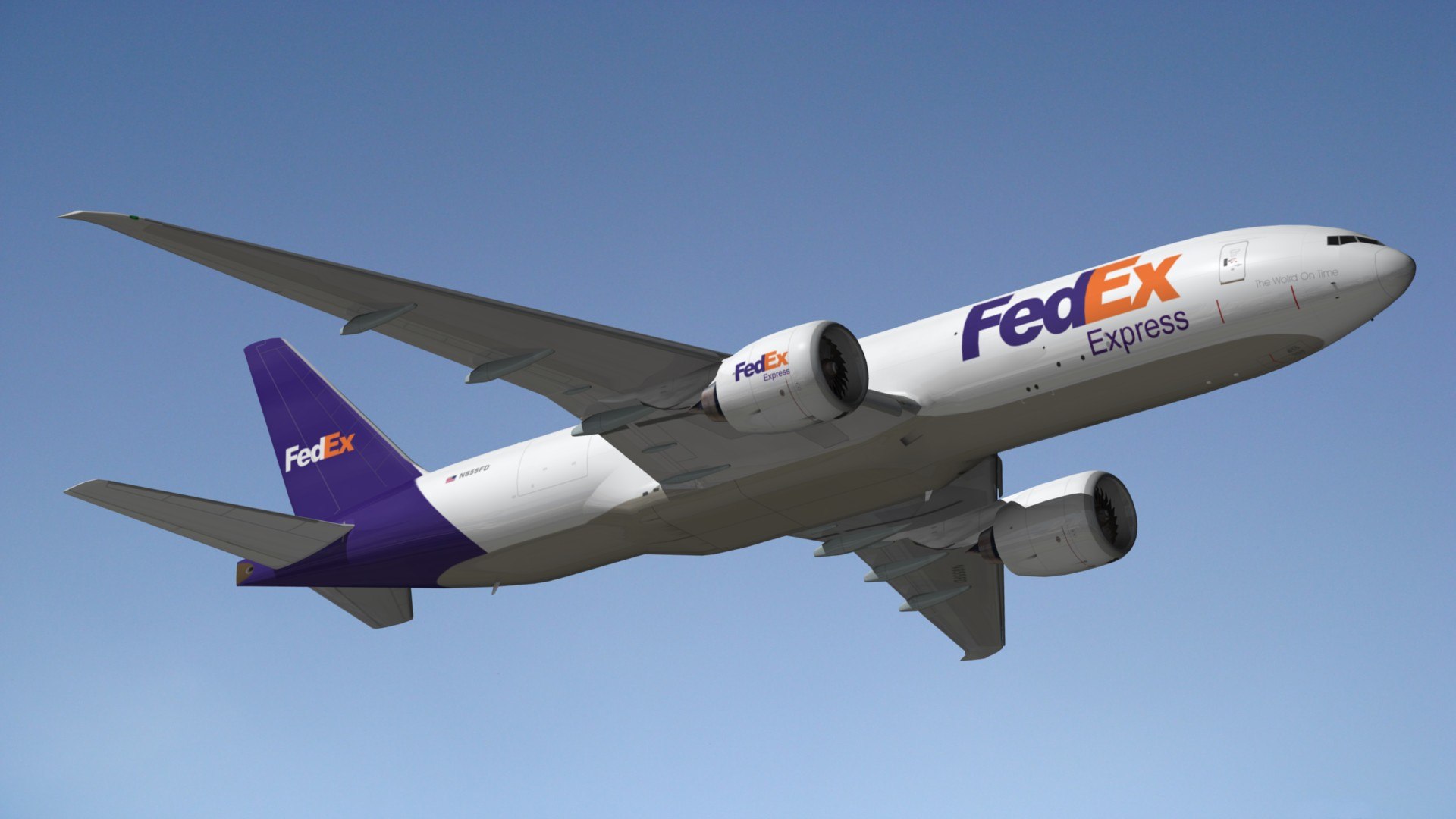 Boeing 777F Fedex 3D Model - TurboSquid 1877890