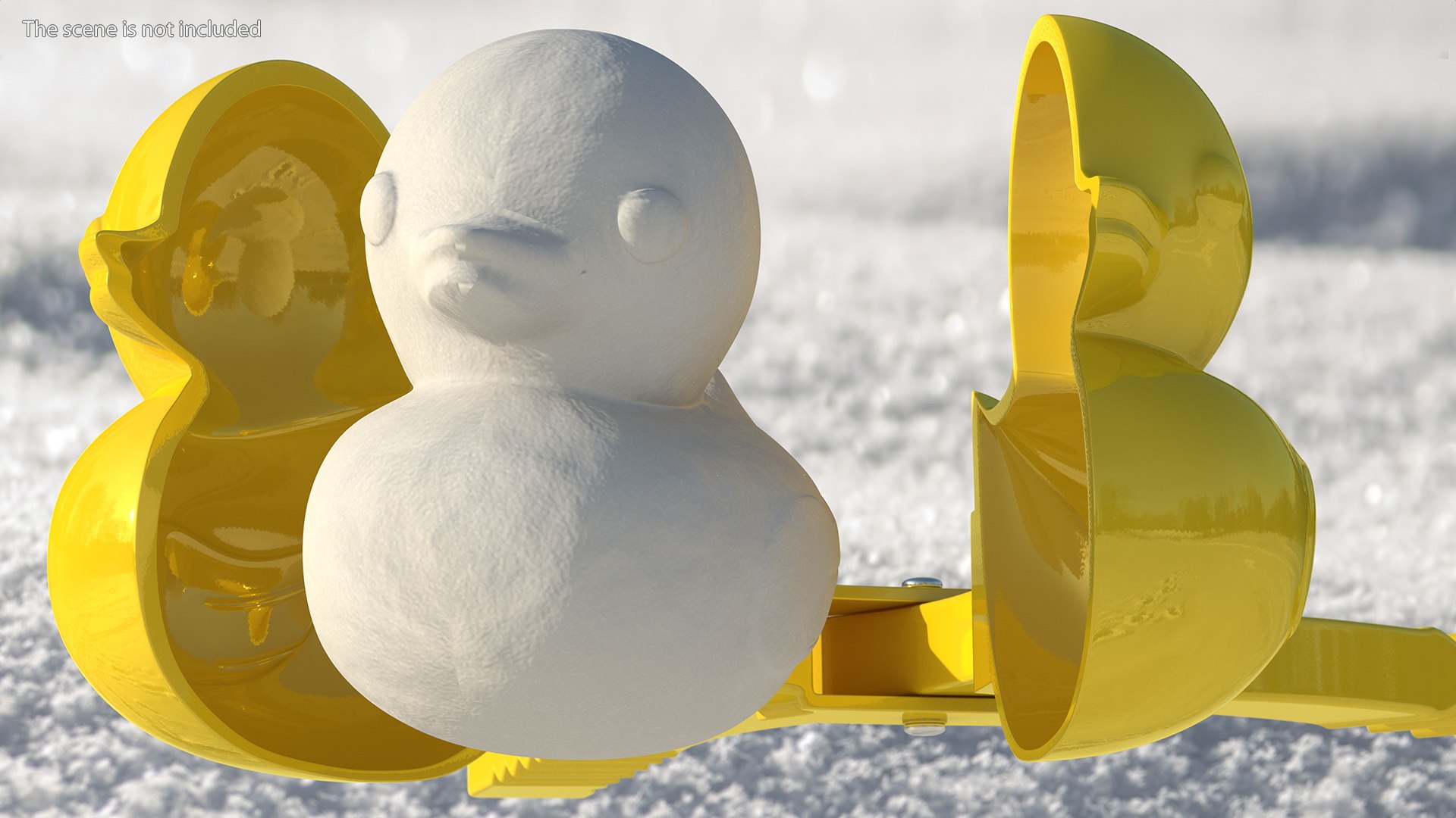 Duck Shaped Snowball Model - TurboSquid 1732163