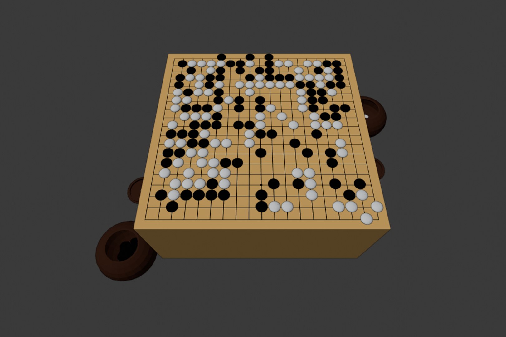 3D board kifu stone model - TurboSquid 1540561