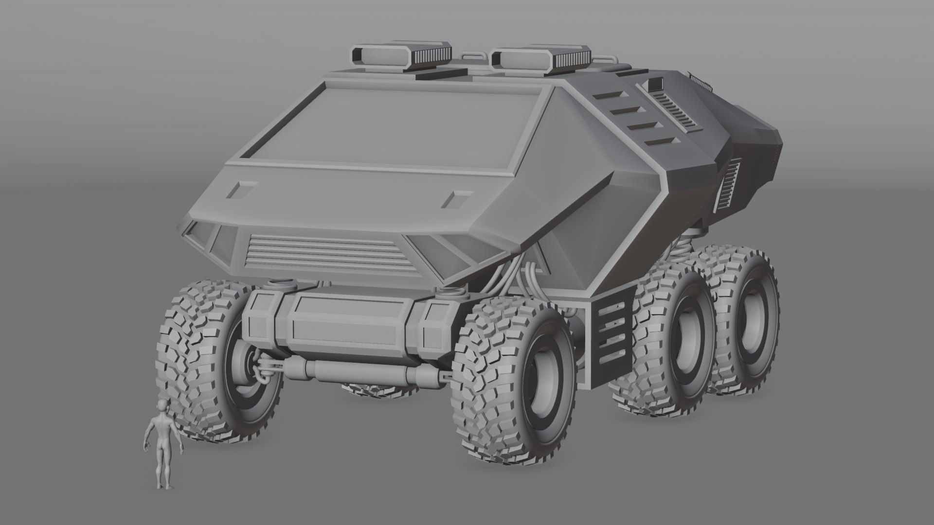 Giant Sci Fi Vehicle Concept 3D With PBR Texture 3D - TurboSquid 2471147
