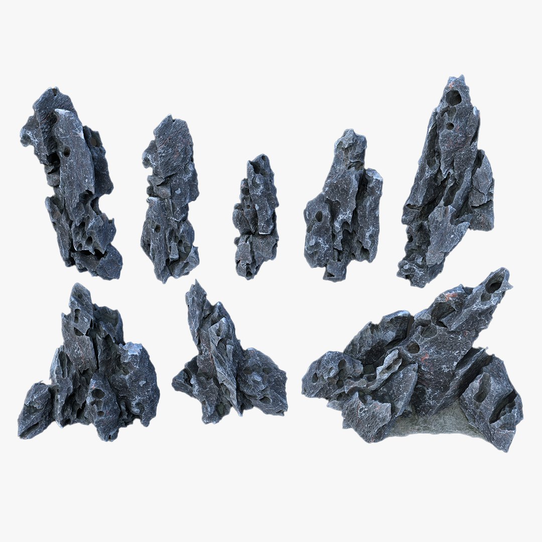 8 Low poly PBR Erosion Rocks model - TurboSquid 2161712
