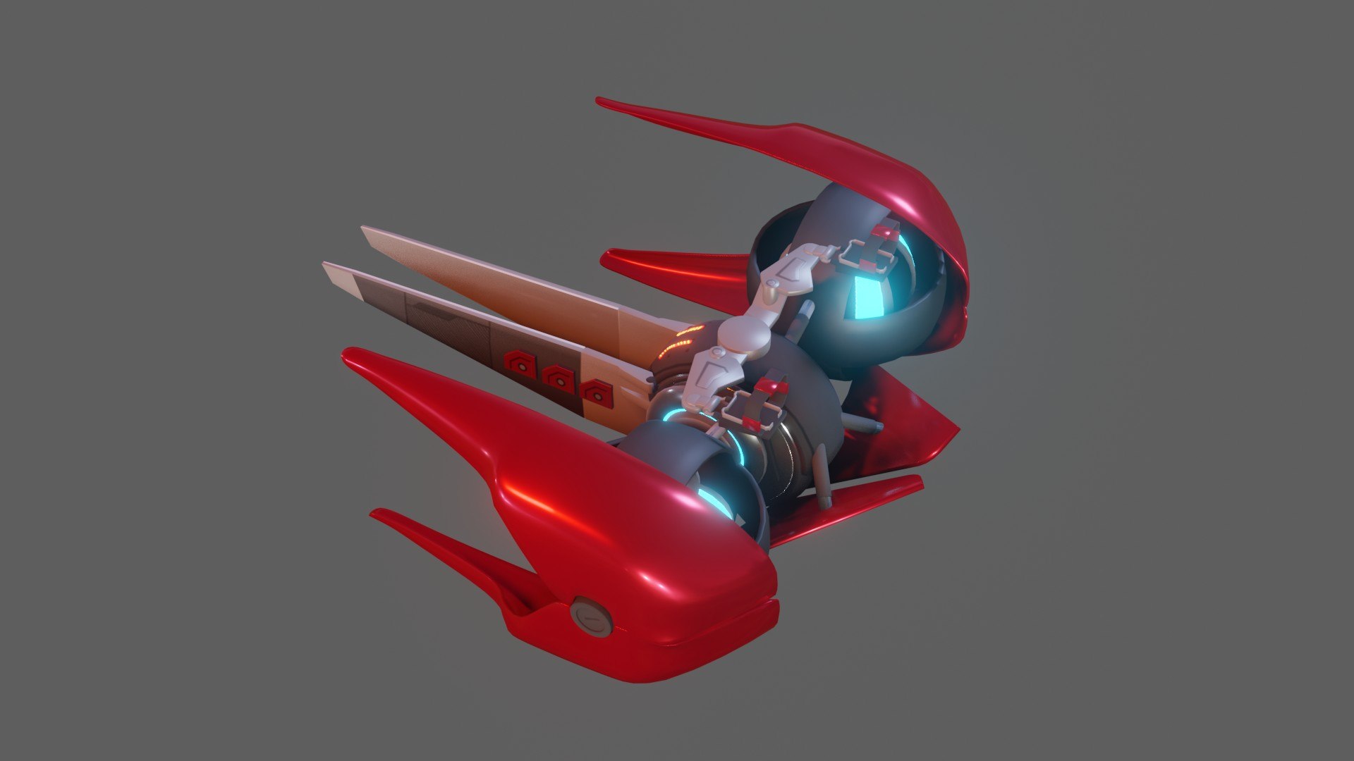 3D Model Sci-Fi Glider - Low Poly - Game Ready - PBR - TurboSquid 1789517