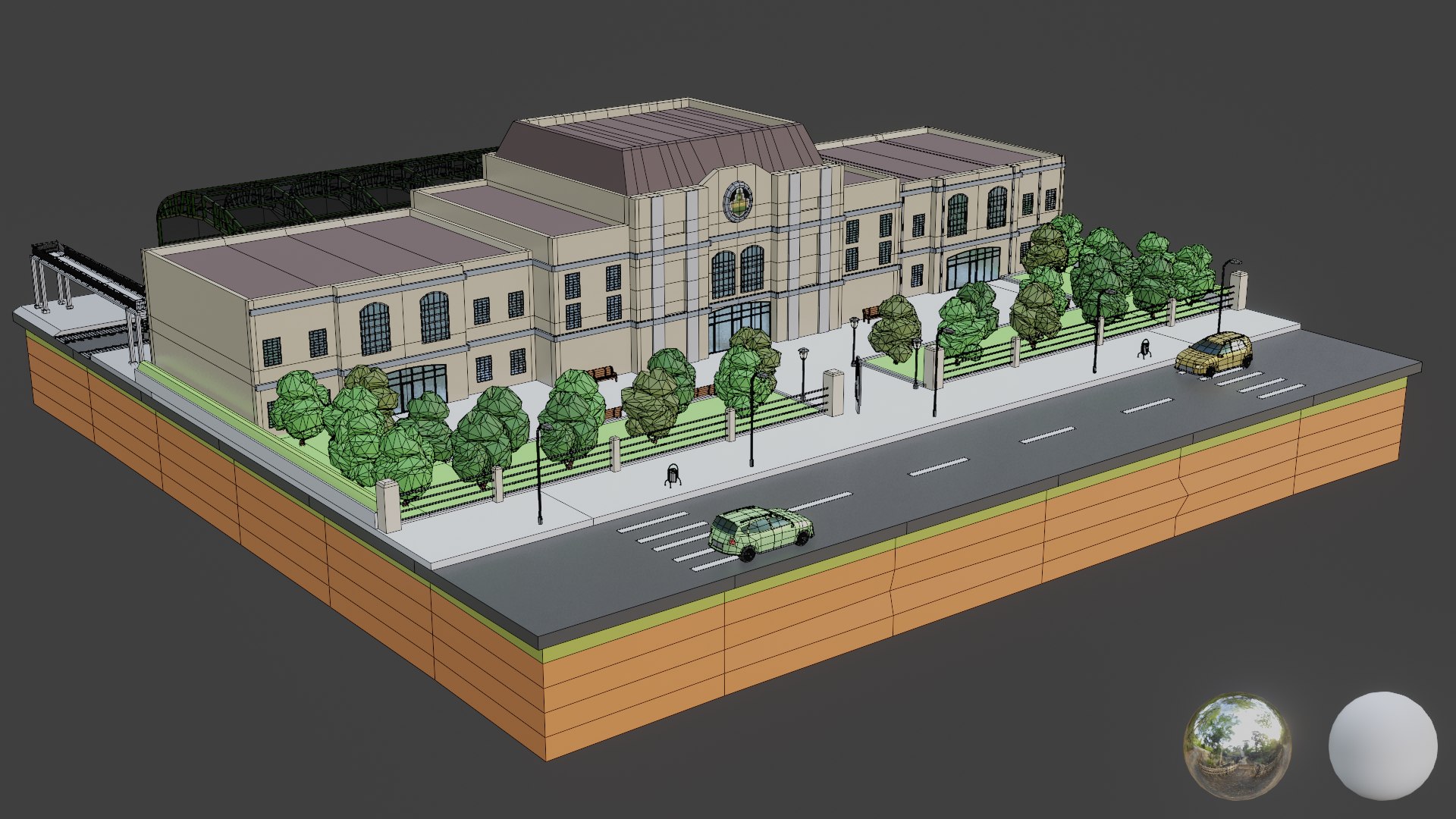 Train Station Model - TurboSquid 1623630