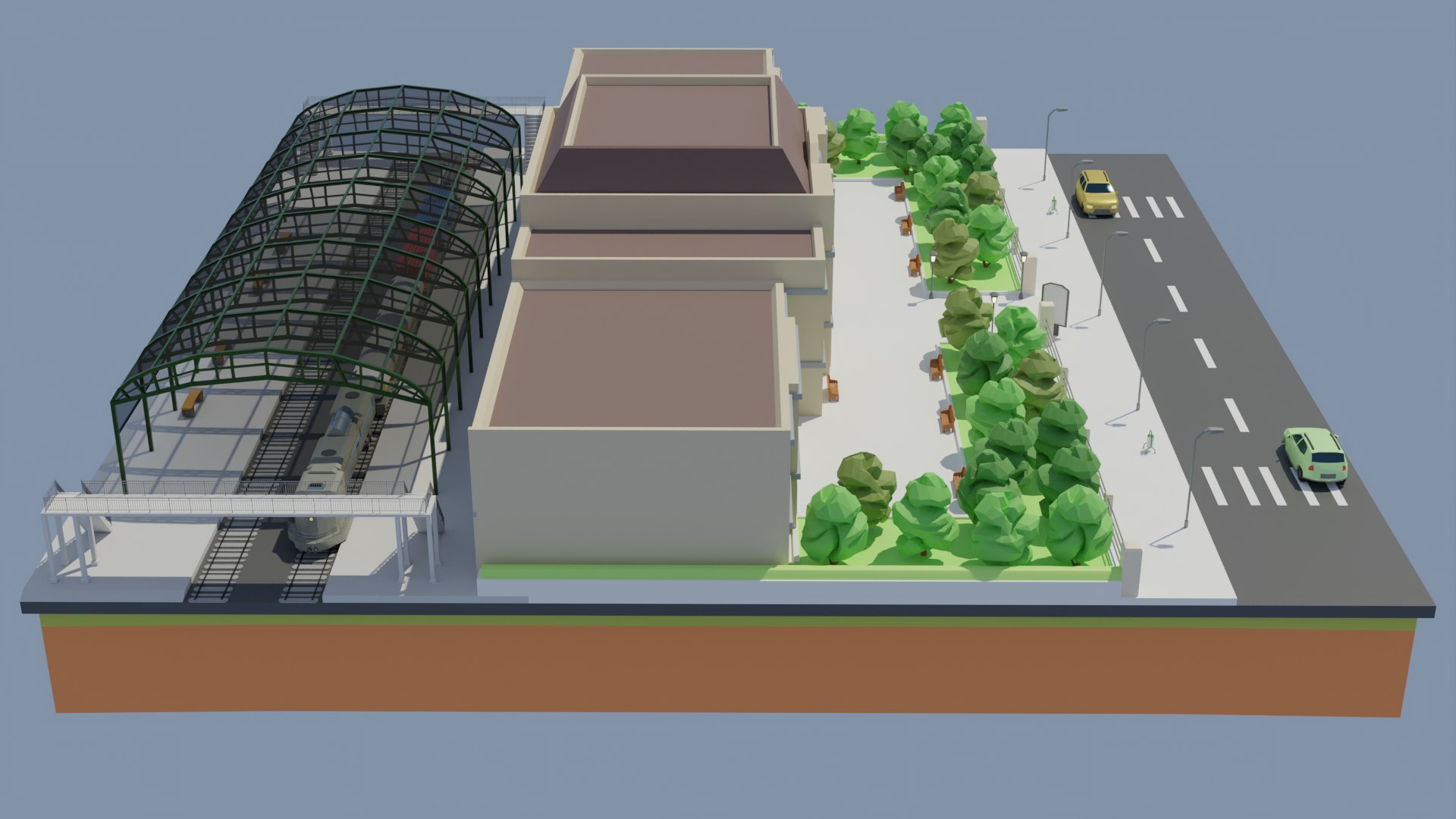 Train Station Model - TurboSquid 1623630