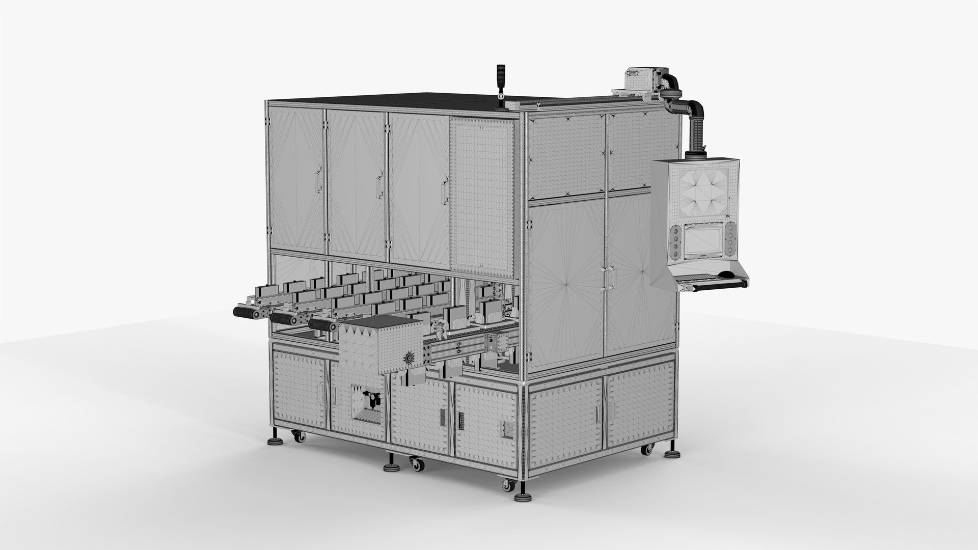 Automatic Power Battery Sorting Machine 3D Model - TurboSquid 2138381