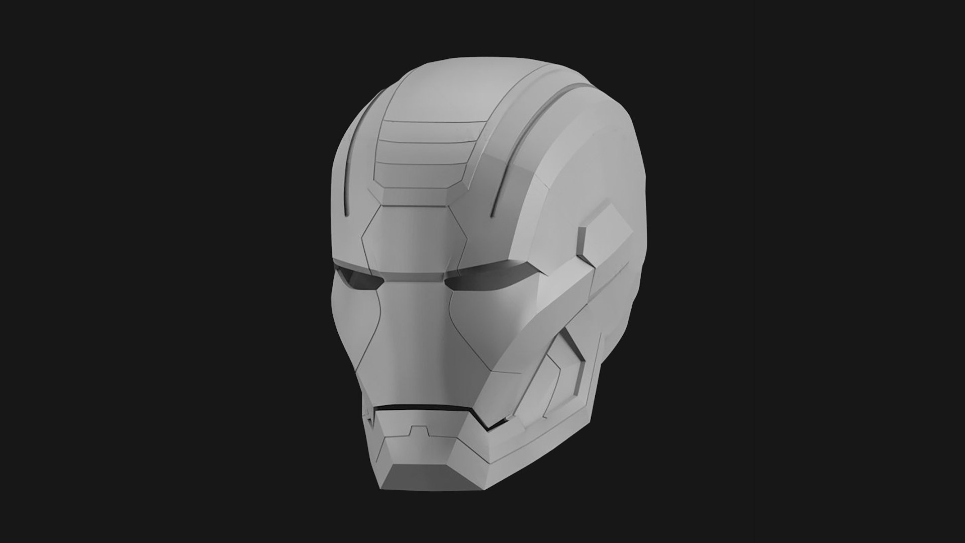 Iron Patriot War Machine Mk1 Helmet 3D Model Ready To Print 3D Model ...