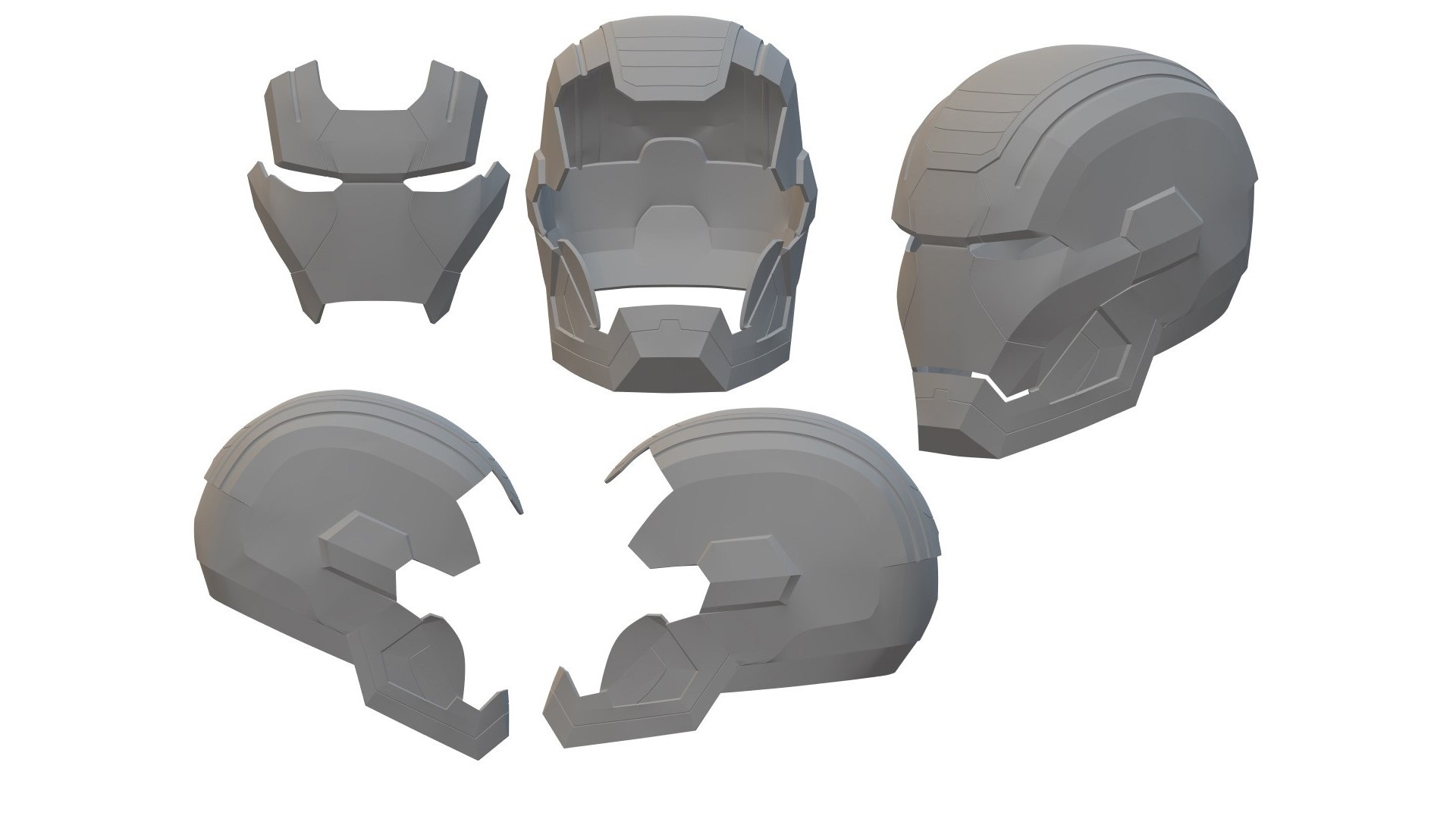 Iron Patriot War Machine Mk1 Helmet 3D Model Ready To Print 3D Model ...