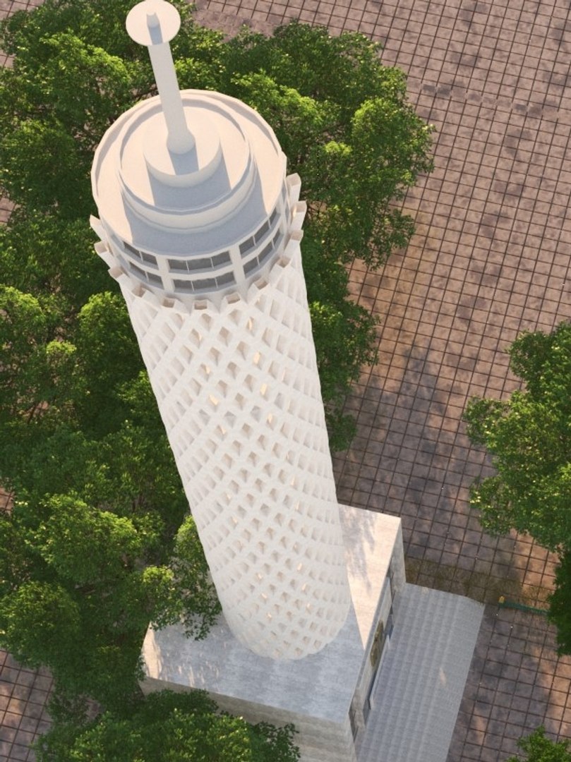 3D Cairo Tower Model - TurboSquid 1353685
