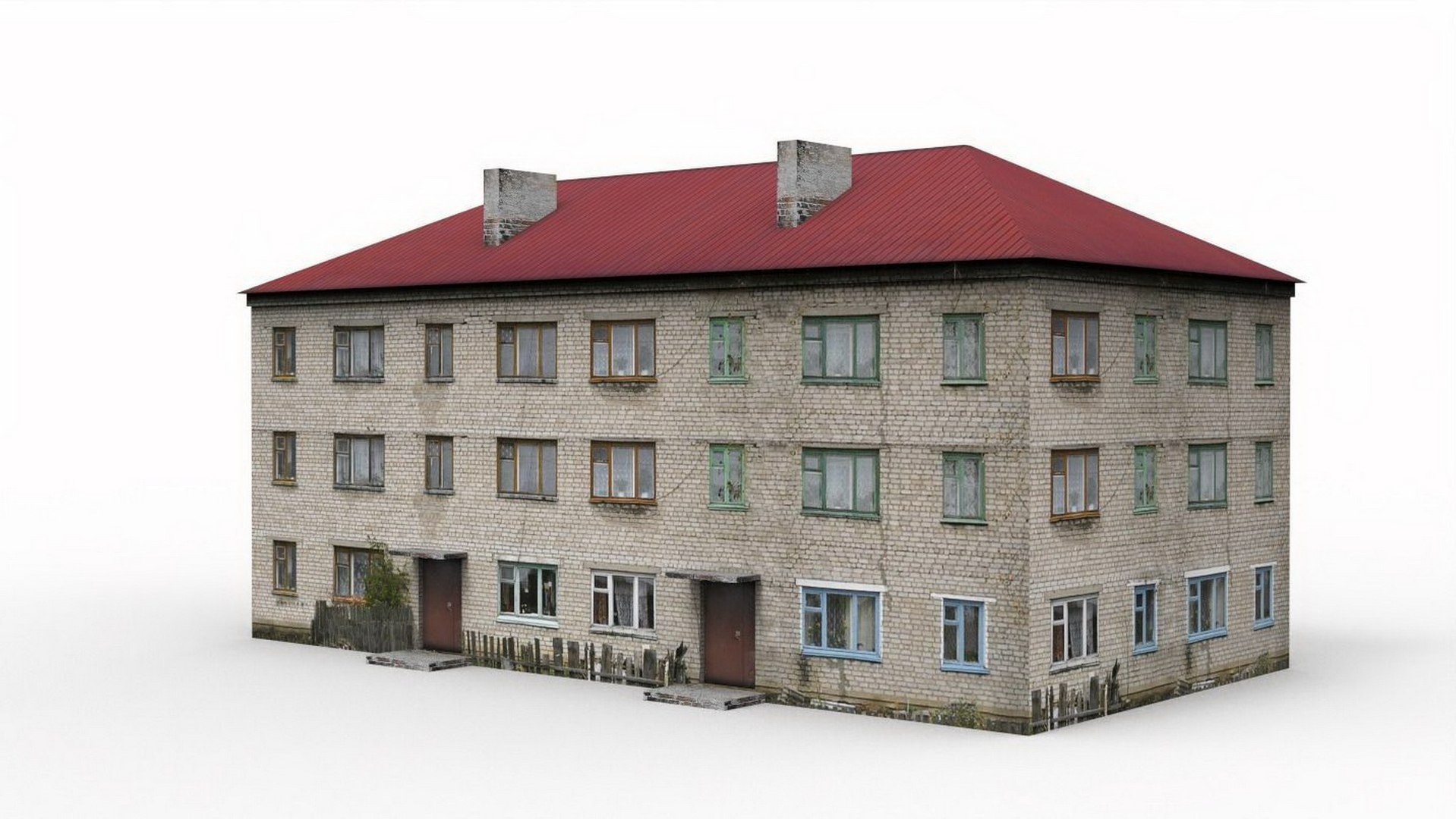 Residential Three-storey House 3D Model - TurboSquid 1729143