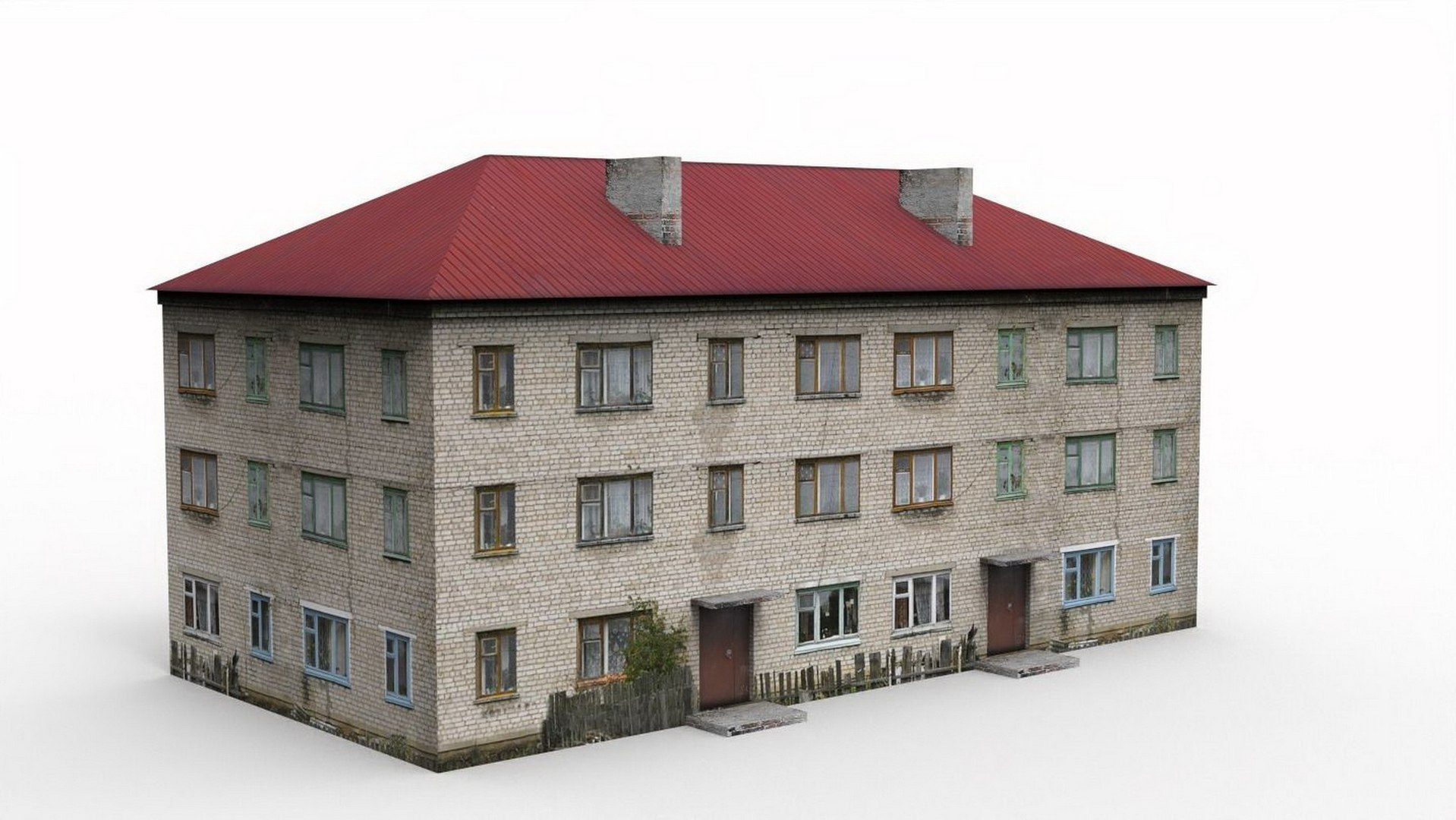 Residential Three-storey House 3D Model - TurboSquid 1729143