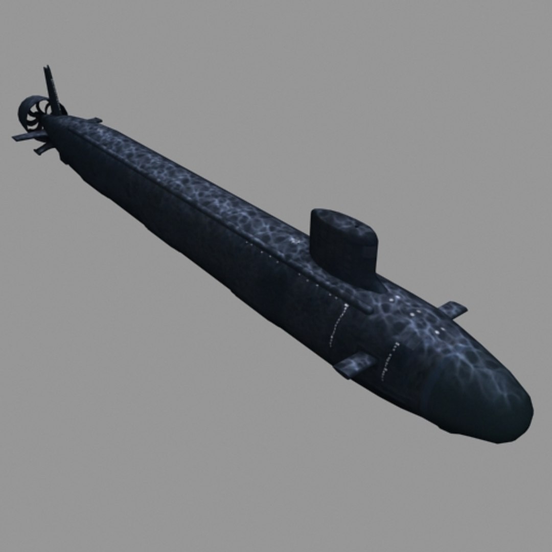 Virginia Class Submarine Navy 3d Model