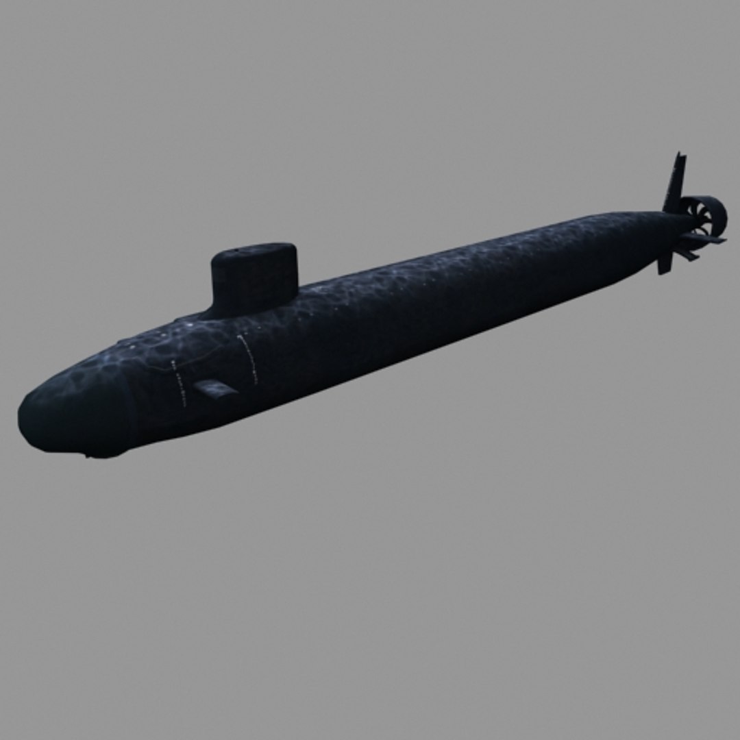 Virginia Class Submarine Navy 3d Model
