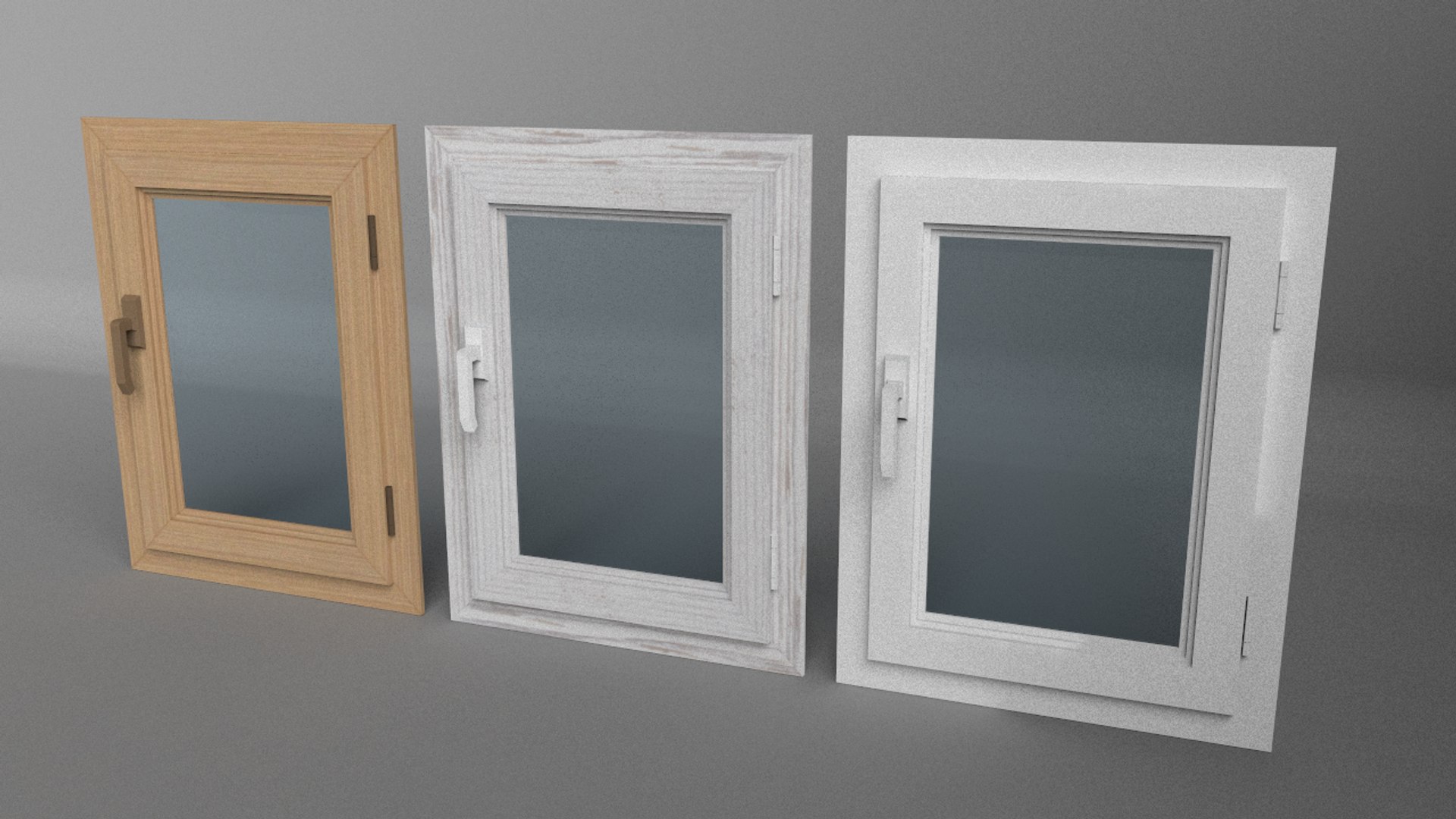 3d Model Of Windows Simple