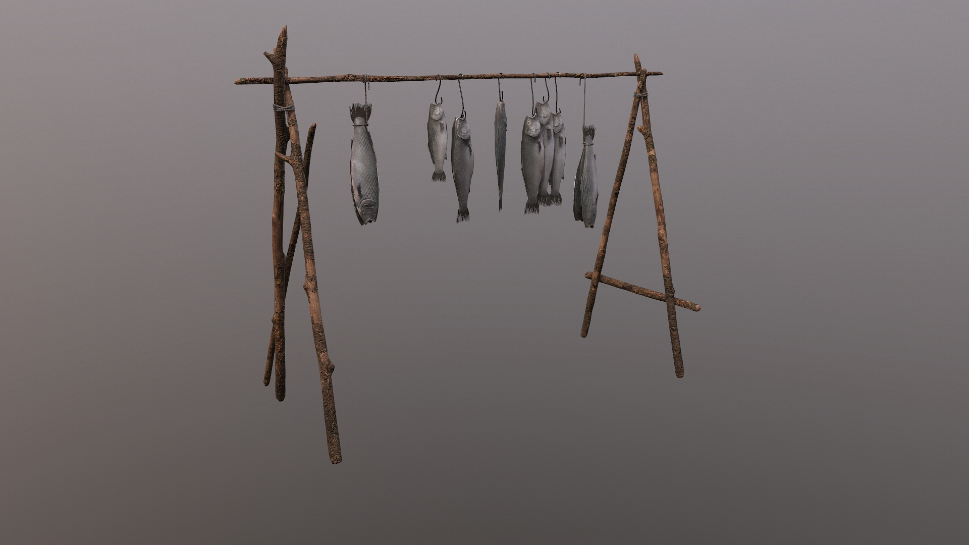 Fish Rack 3D Model - TurboSquid 1509045