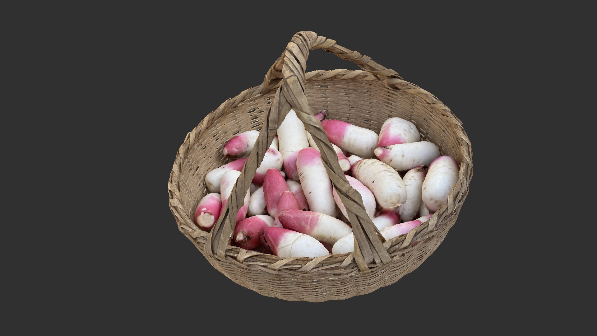 A Basket Of Radish 3d Scan 3D Model - TurboSquid 2001393