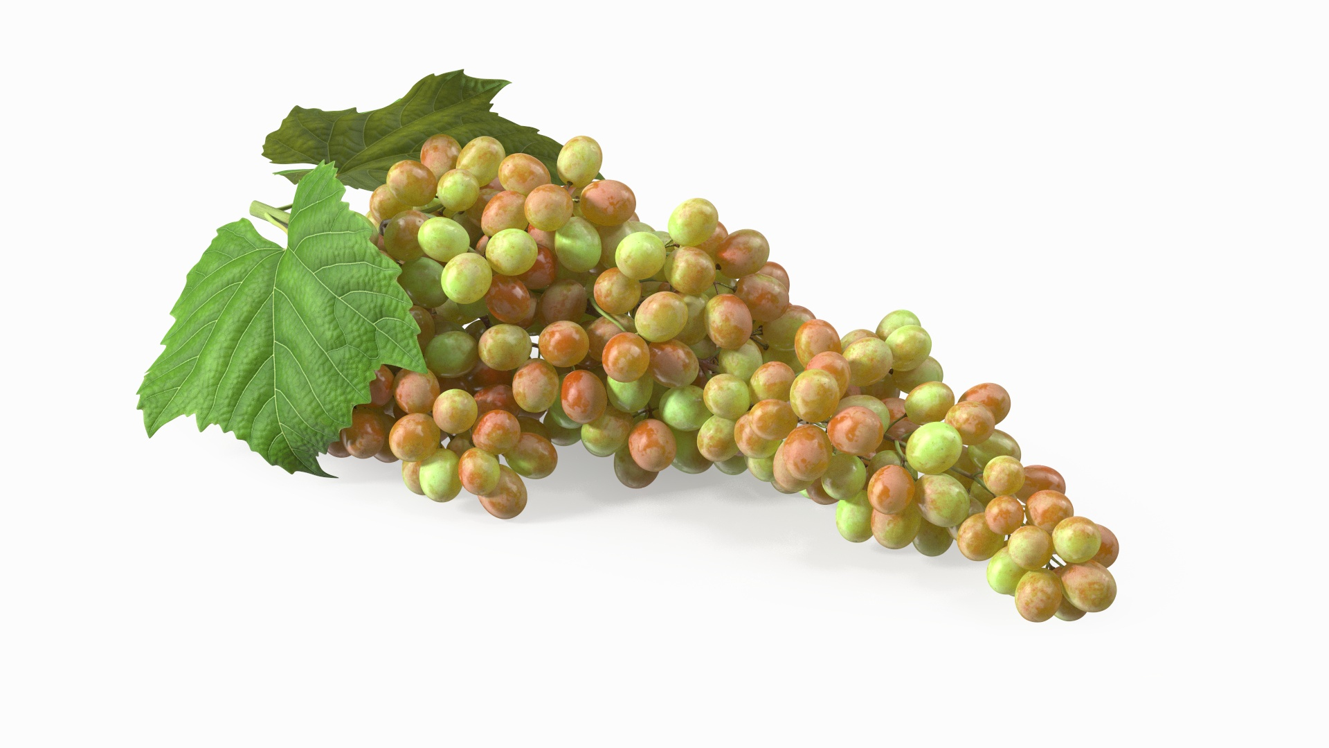Sultana Pink Grape Cluster Lying 3D - TurboSquid 2177353