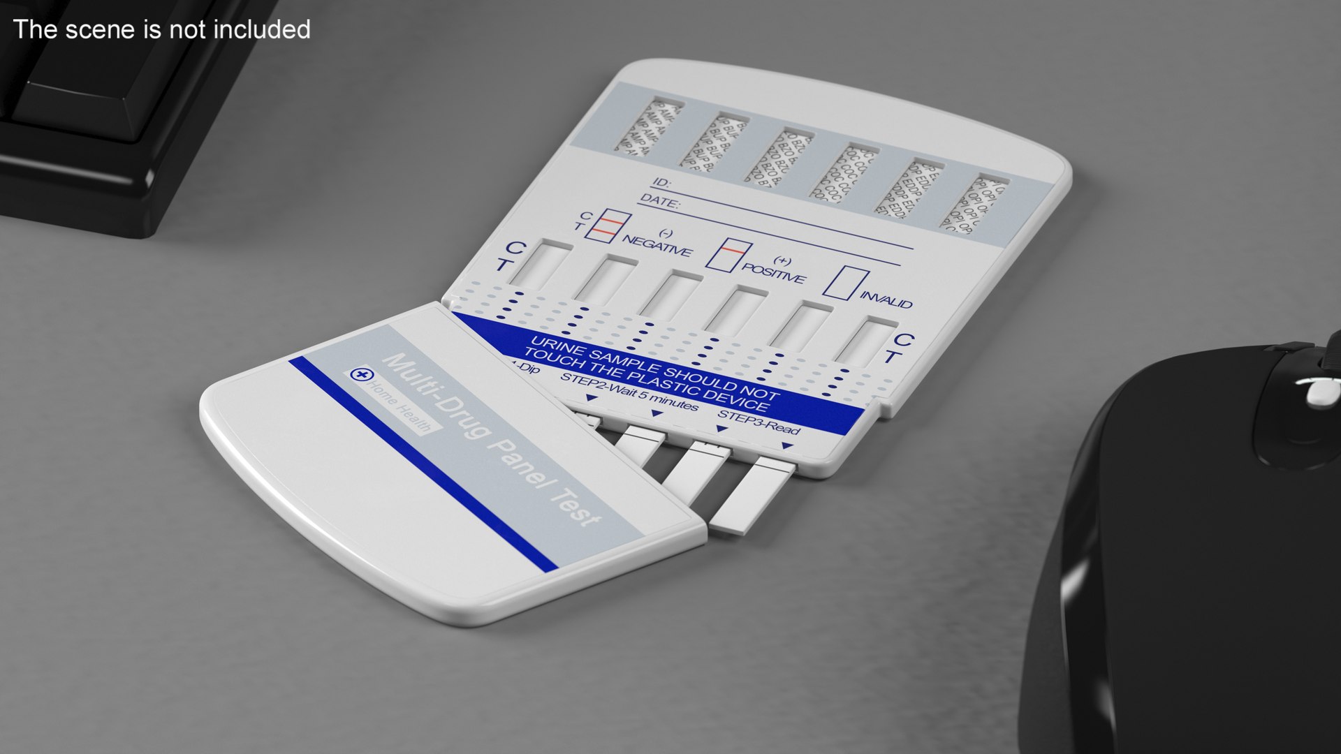 3D Model One Step Drug Testing Kit Open - TurboSquid 1927510