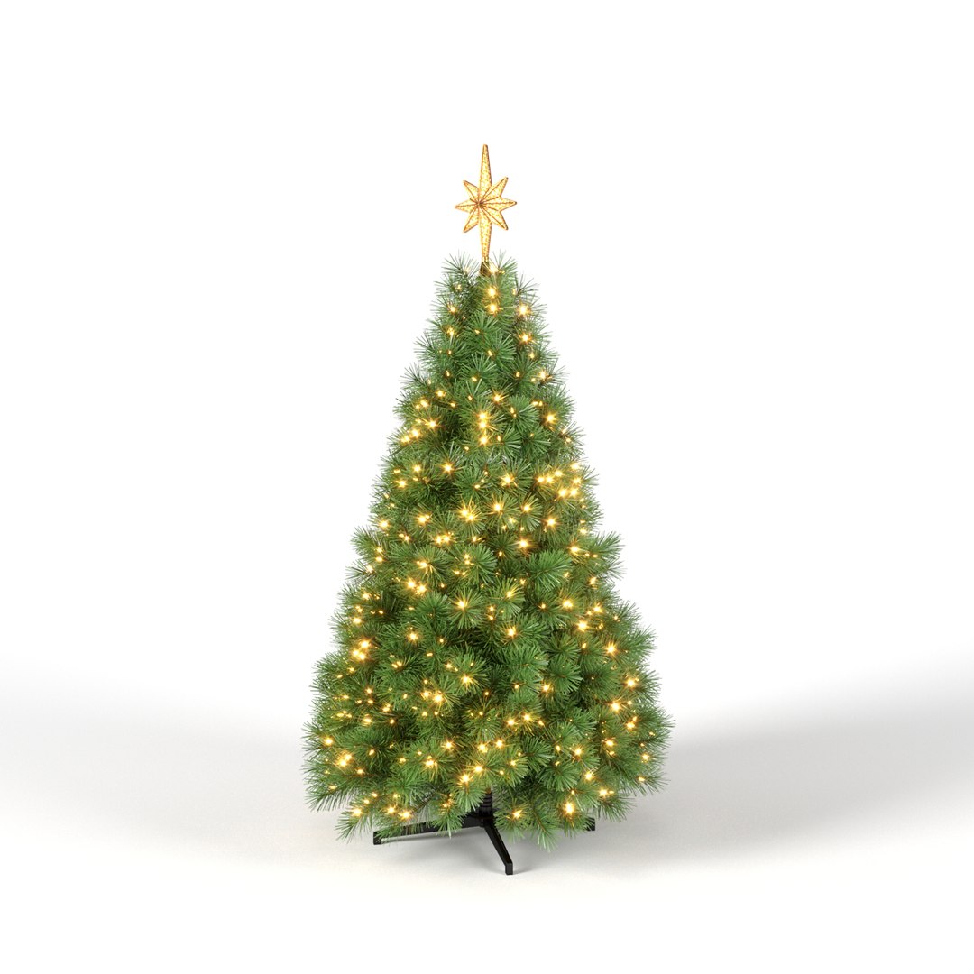 3D Christmas Tree With Animated Lights - Set 2 - TurboSquid 1829975