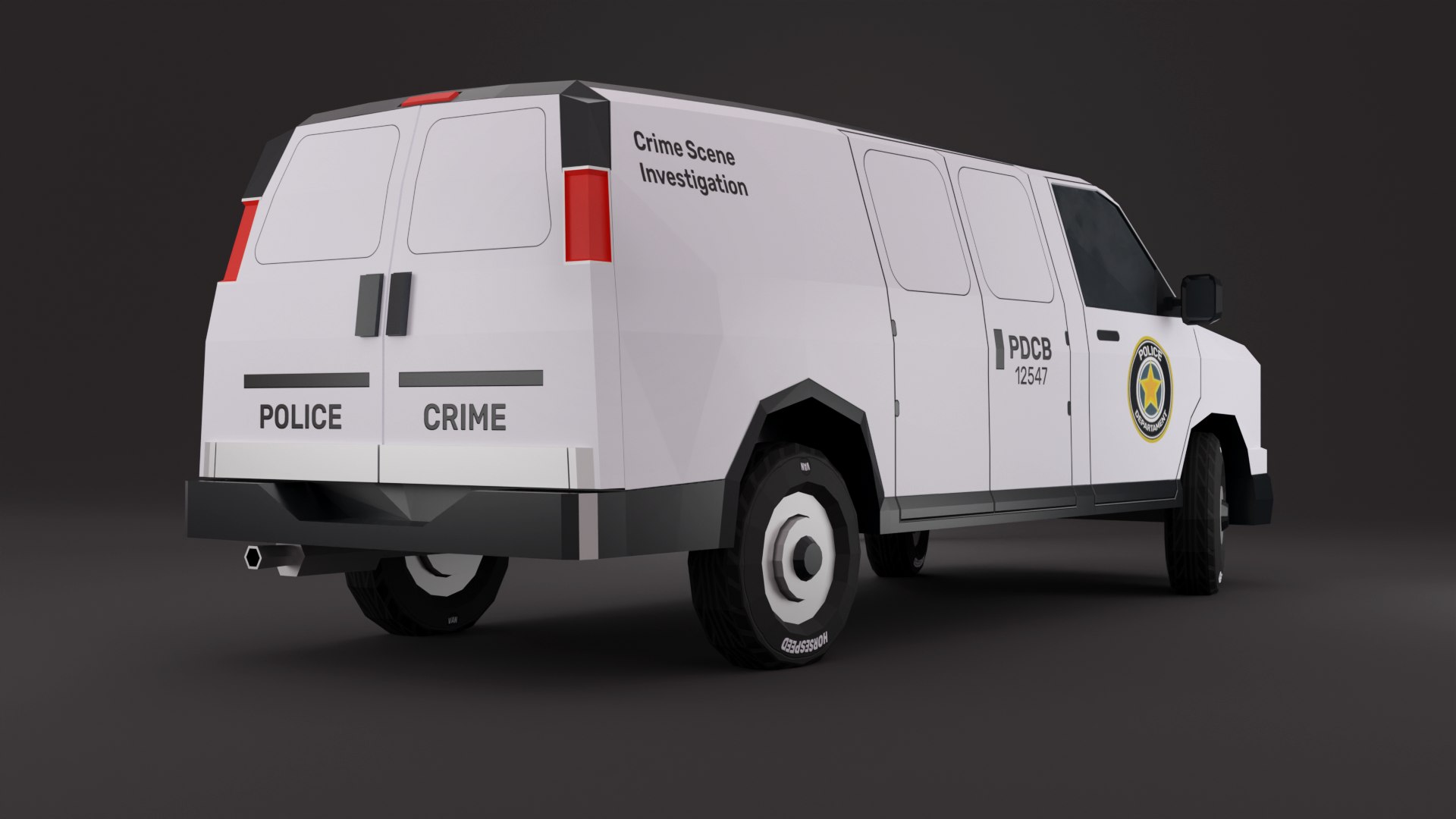 3D Police Crime Investigation Van Low-poly 3D Model - TurboSquid 2083381
