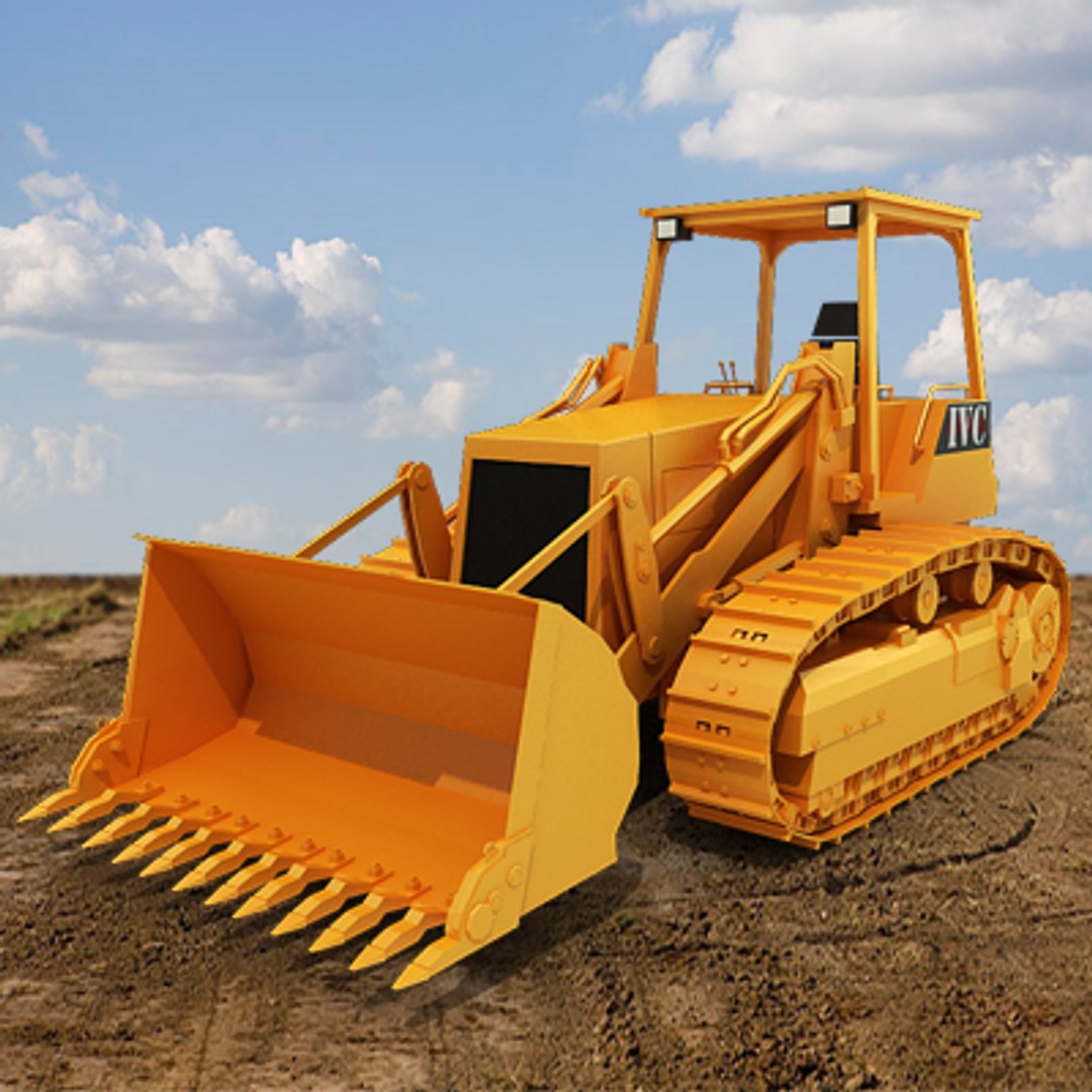 Track Loader Industrial Vehicles 3d 3ds
