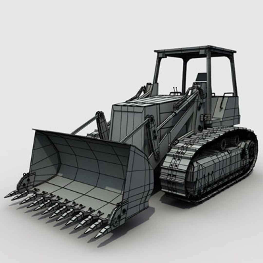 Track Loader Industrial Vehicles 3d 3ds