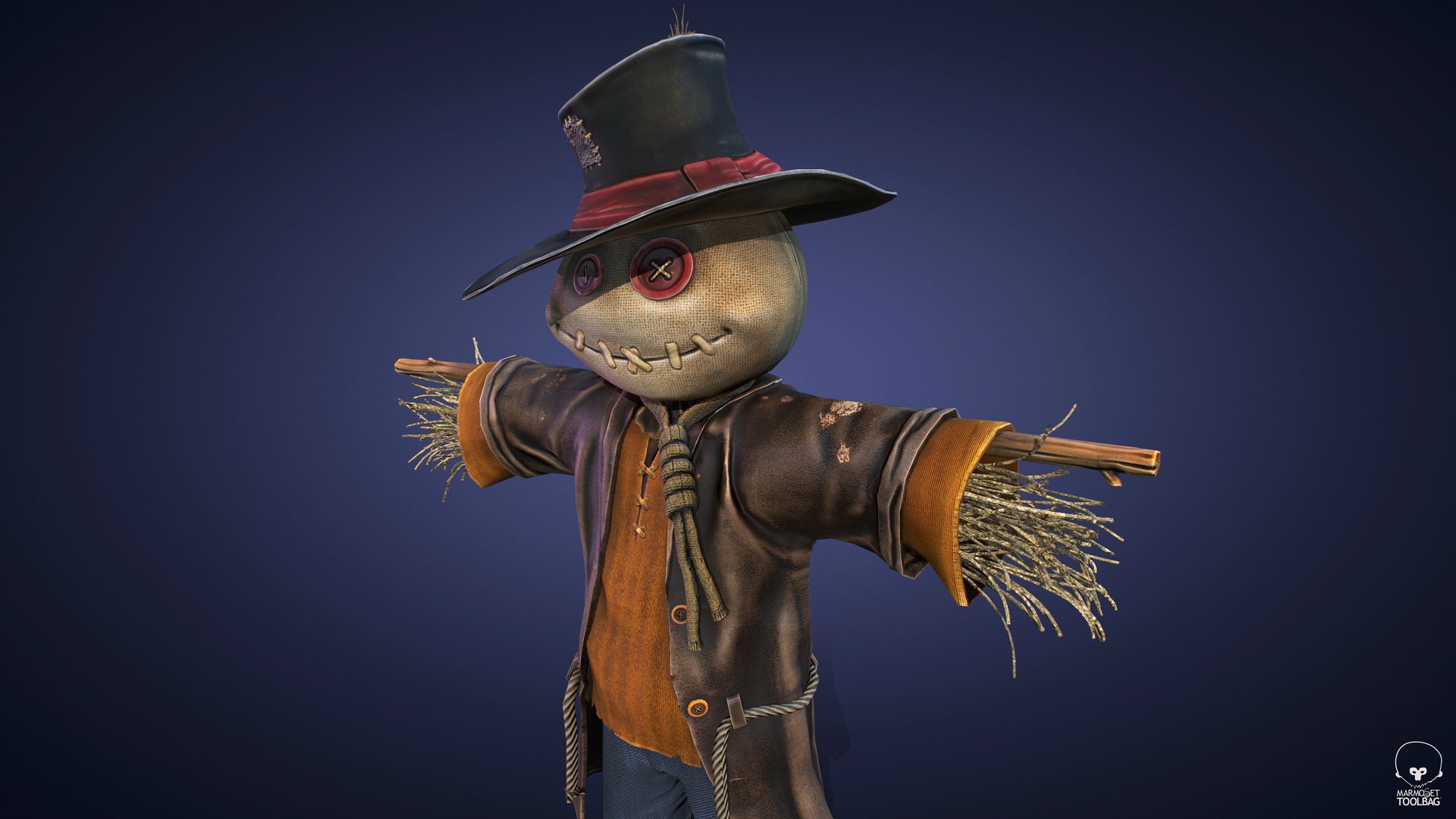 3D Model Stylized Scarecrow - TurboSquid 1569962