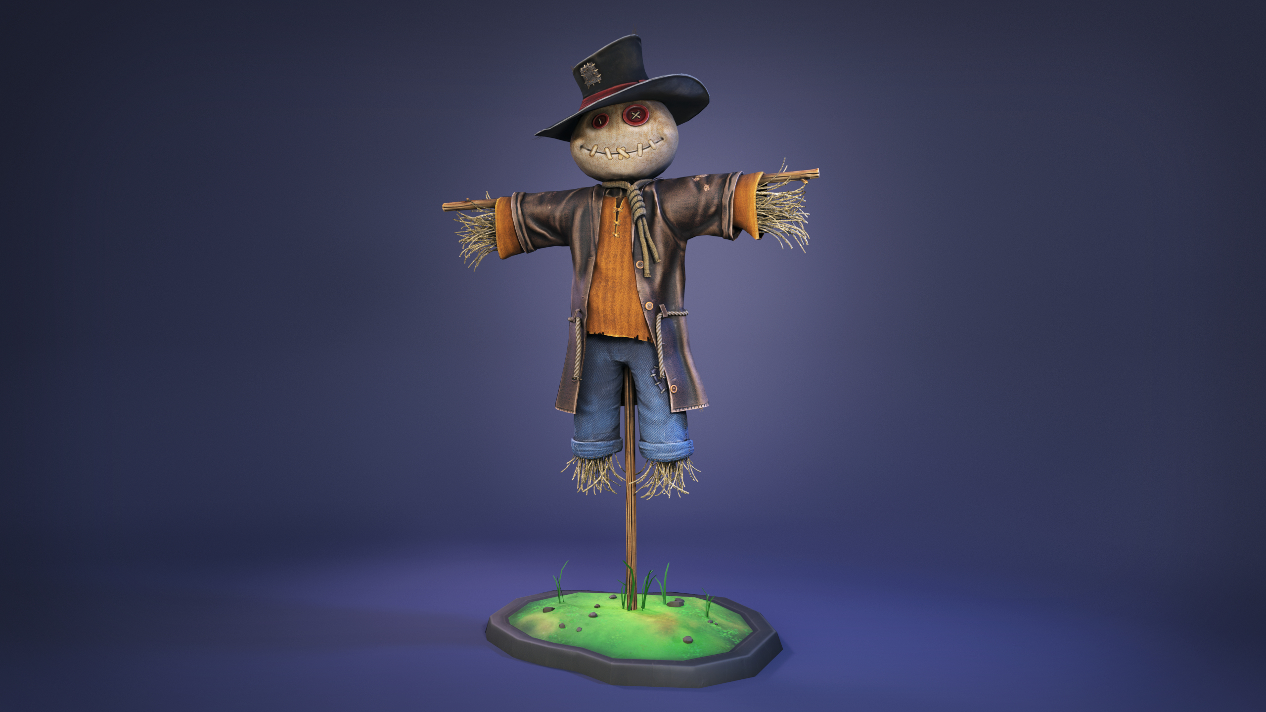 3D model stylized scarecrow - TurboSquid 1569962