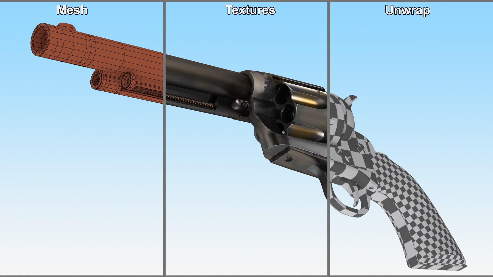 3D Loaded Revolver - TurboSquid 2149864