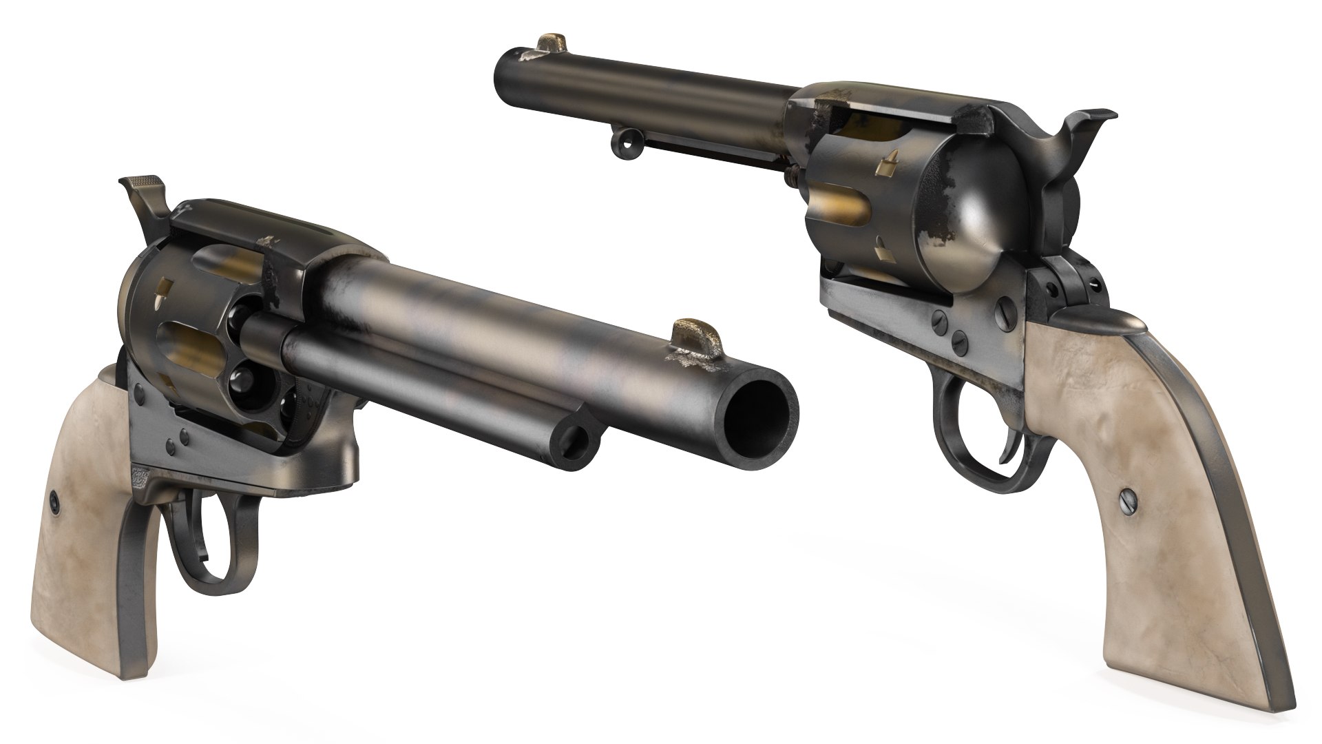 3D Loaded Revolver - TurboSquid 2149864