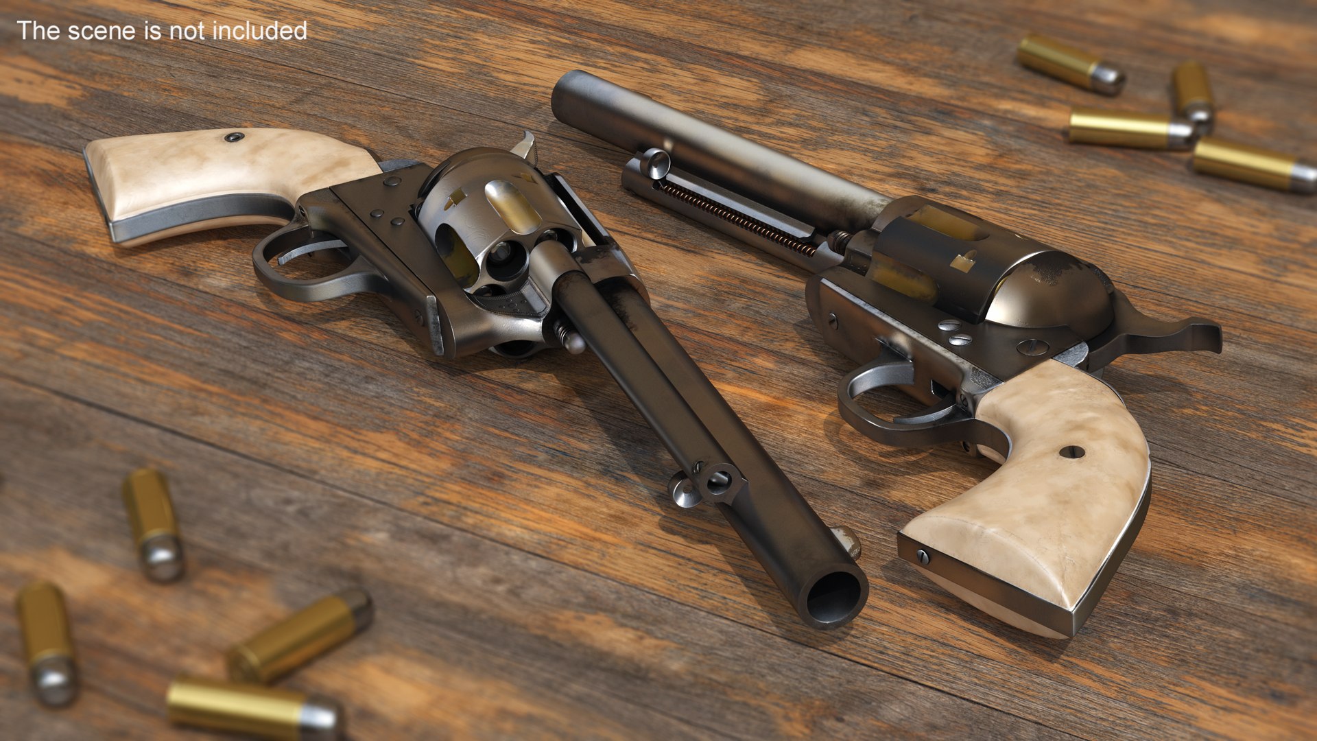 3D Loaded Revolver - TurboSquid 2149864