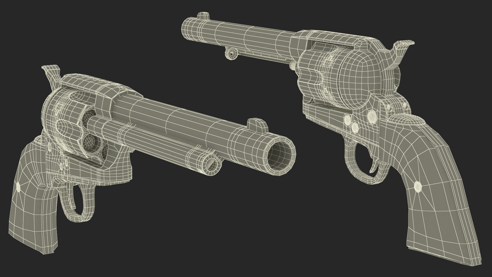 3D Loaded Revolver - TurboSquid 2149864