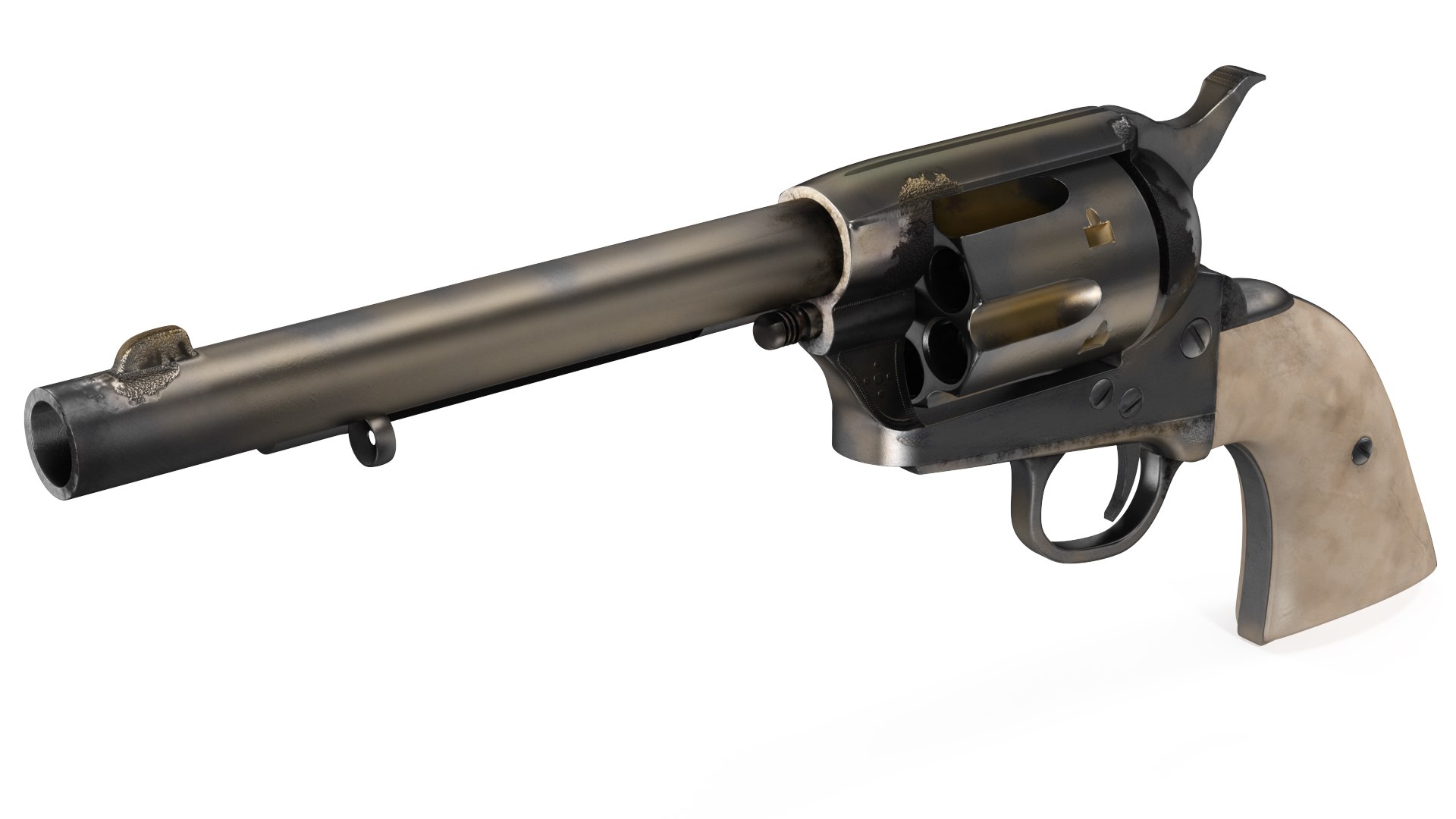 3D Loaded Revolver - TurboSquid 2149864
