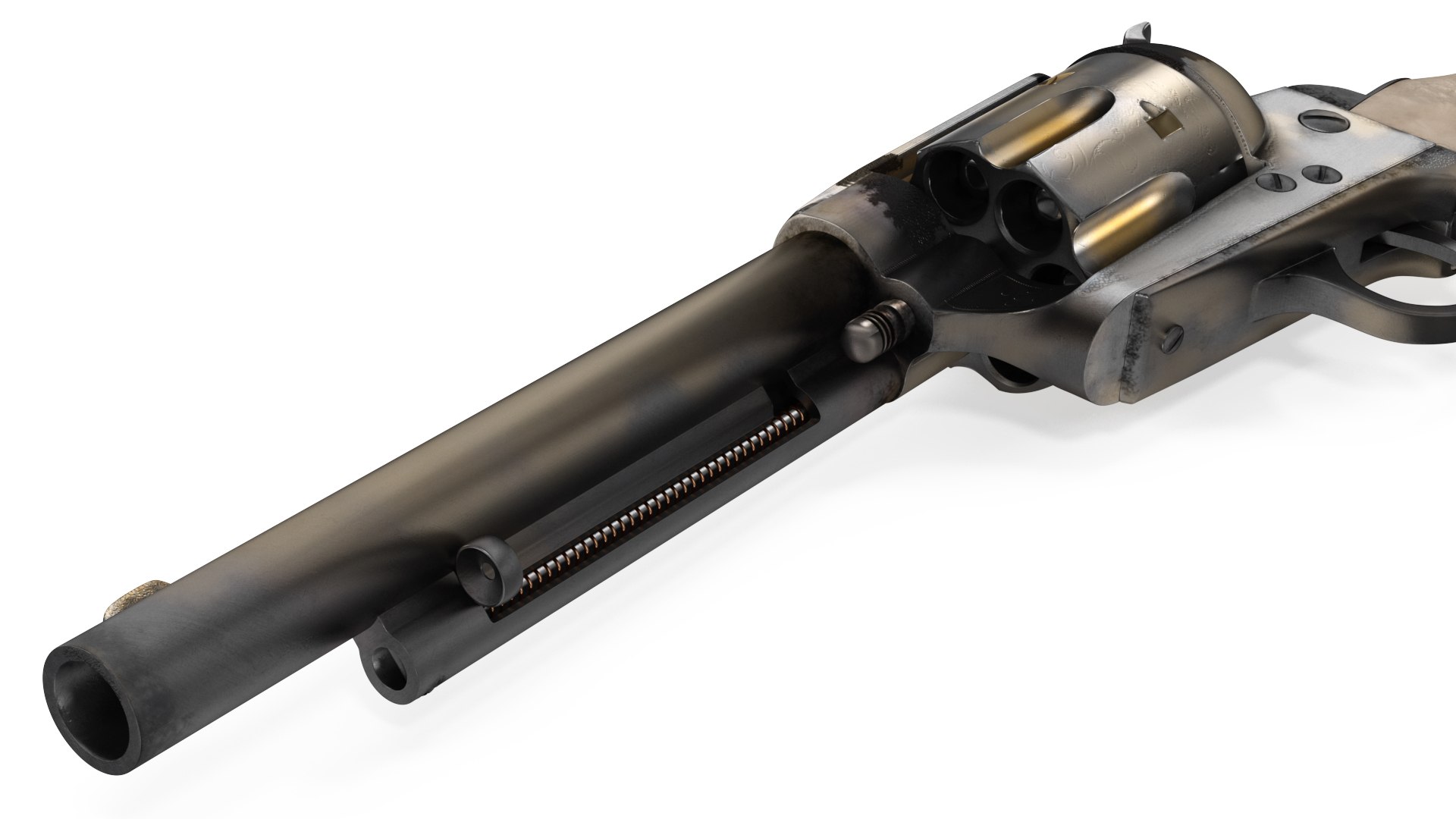 3D Loaded Revolver - TurboSquid 2149864