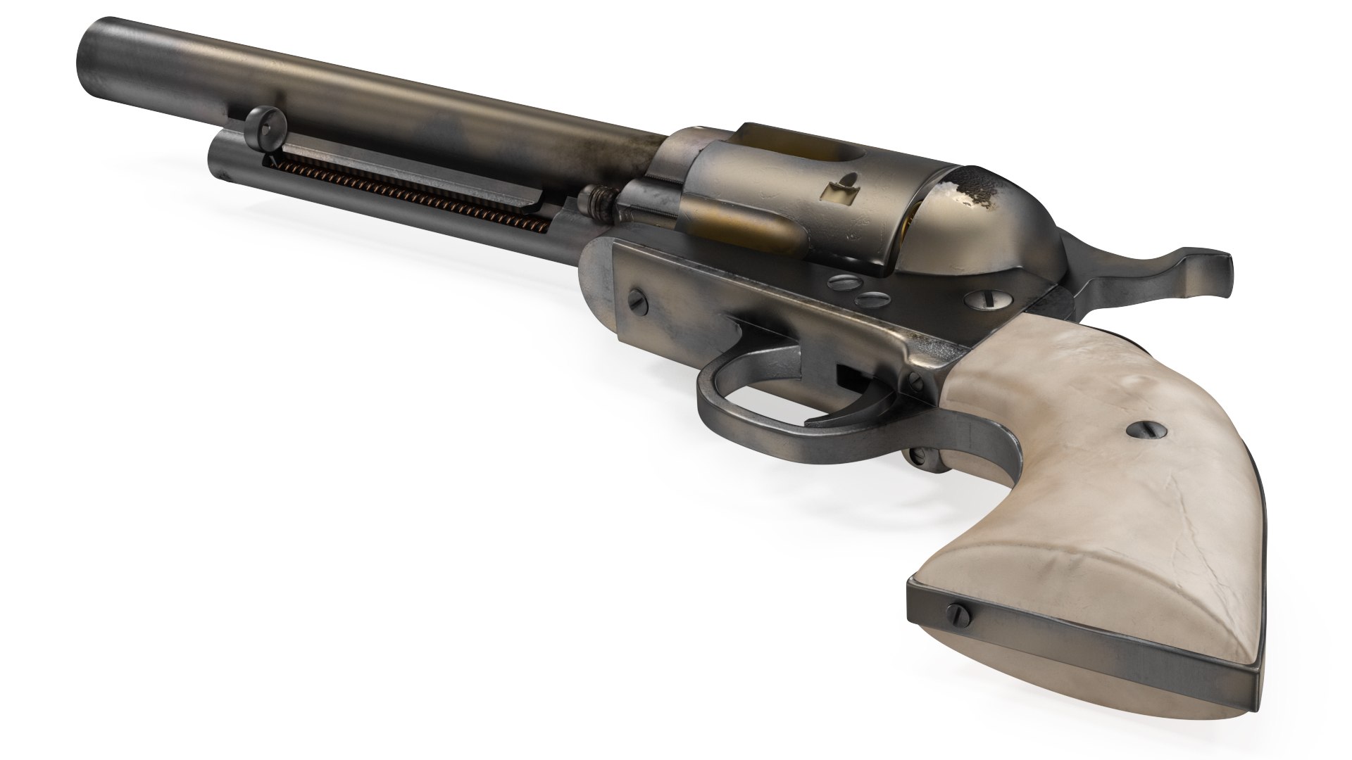 3D Loaded Revolver - TurboSquid 2149864