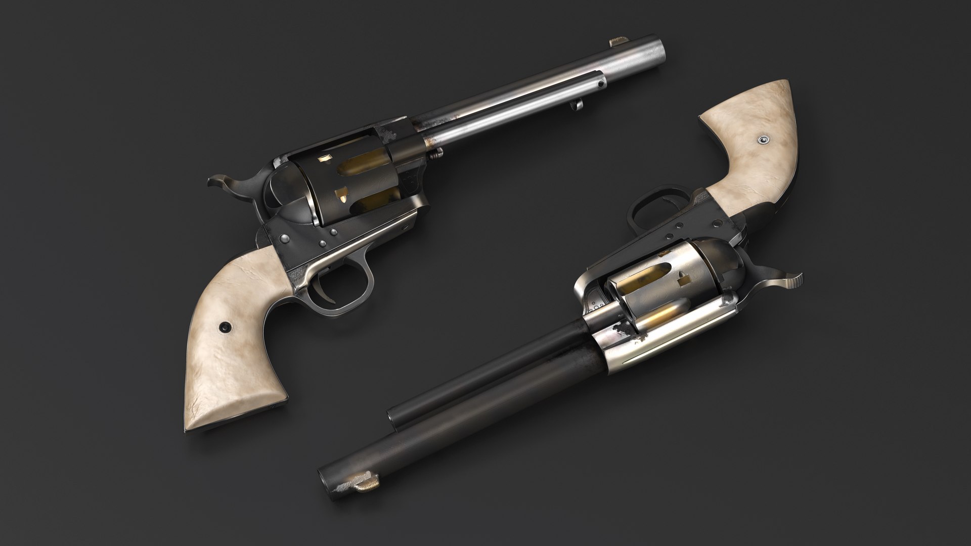 3D Loaded Revolver - TurboSquid 2149864