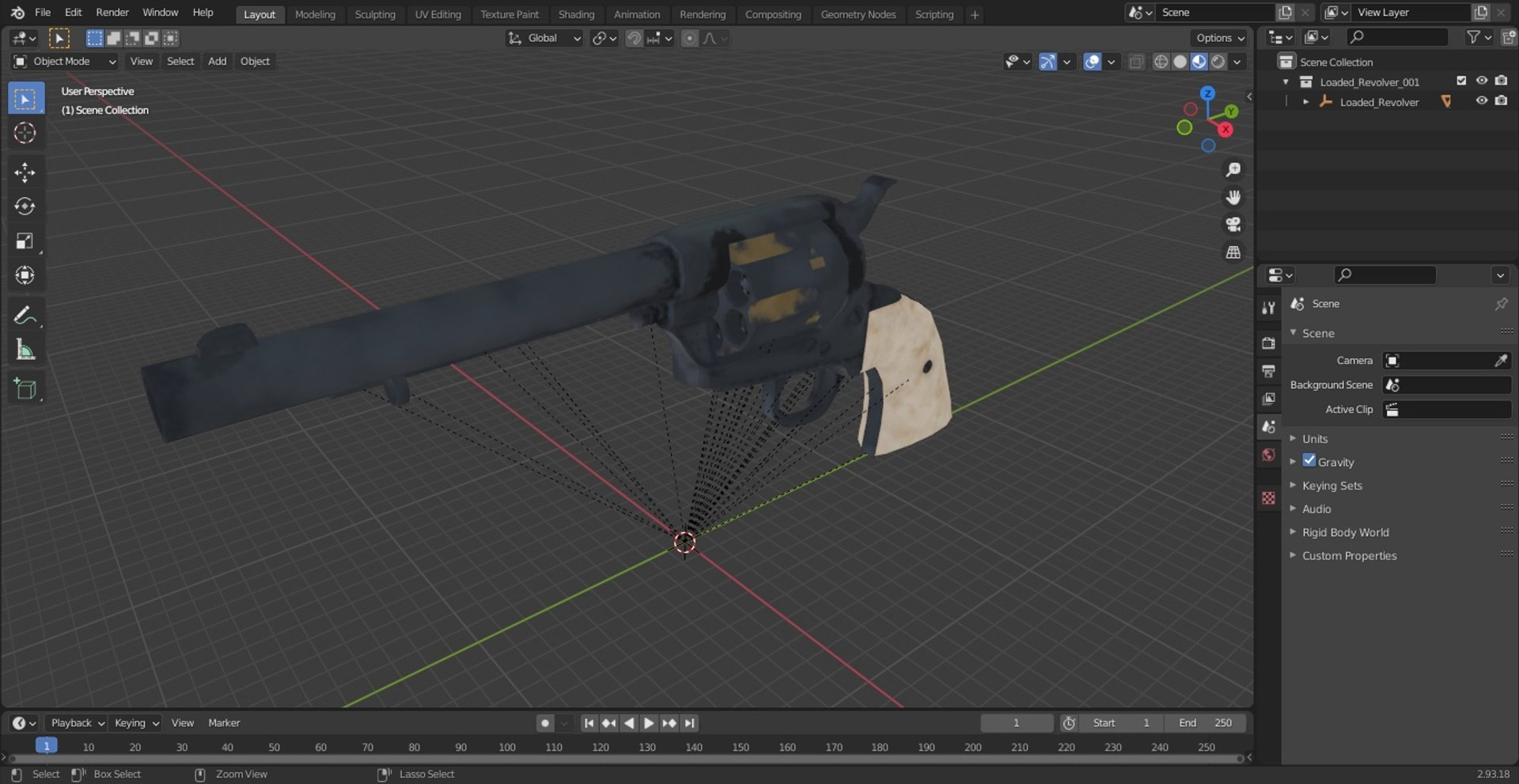 3D Loaded Revolver - TurboSquid 2149864