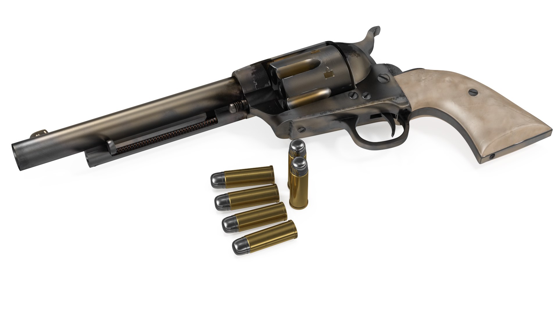 3D Loaded Revolver - TurboSquid 2149864