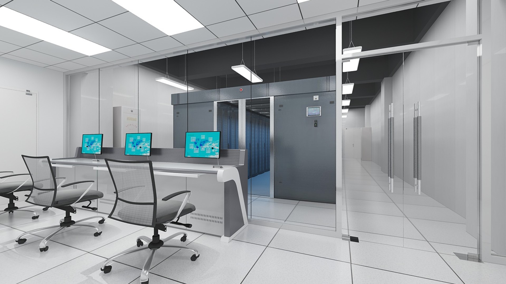 3D Computer Server Room Office - TurboSquid 2259066