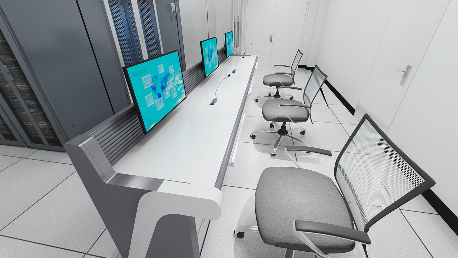 3D Computer Server Room Office - TurboSquid 2259066