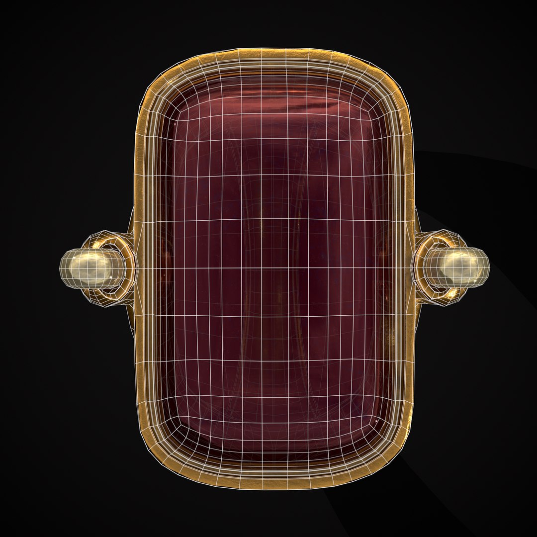 Ruby Pearl Gold Ring 3D - TurboSquid 2078189