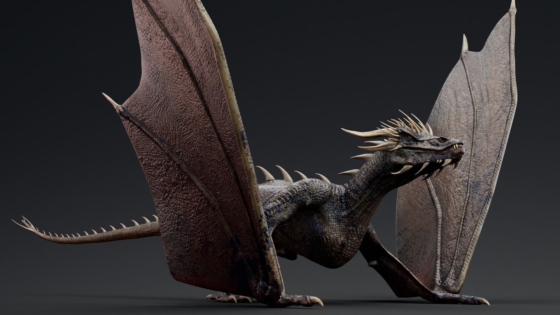 Wyvern Type Dragon 1 -Unreal Engine Project 3D Model - TurboSquid 2200153