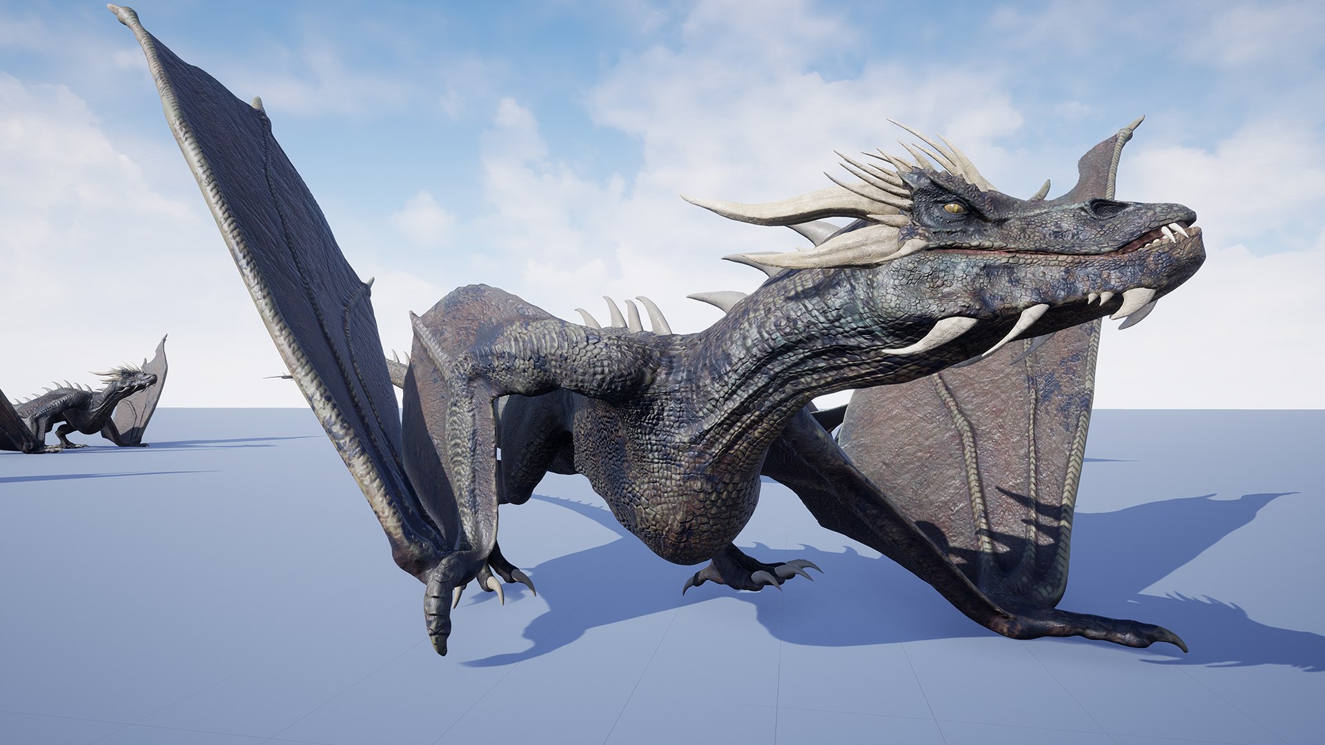 Wyvern Type Dragon 1 -Unreal Engine Project 3D Model - TurboSquid 2200153