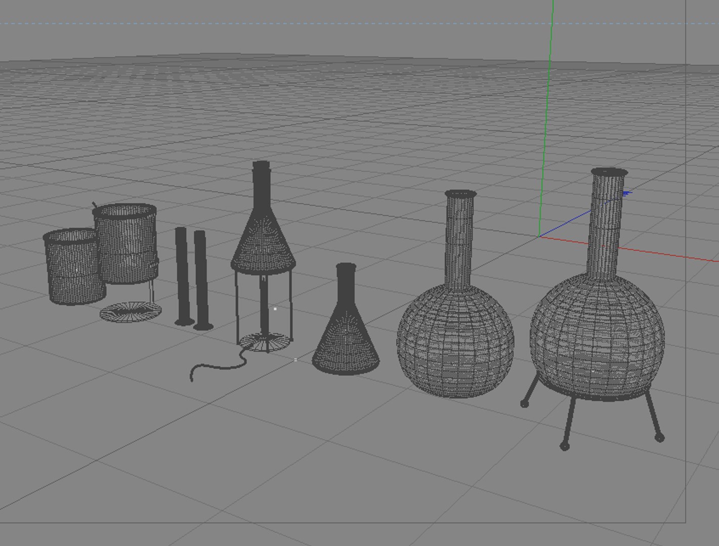 Test Tubes 3d C4d