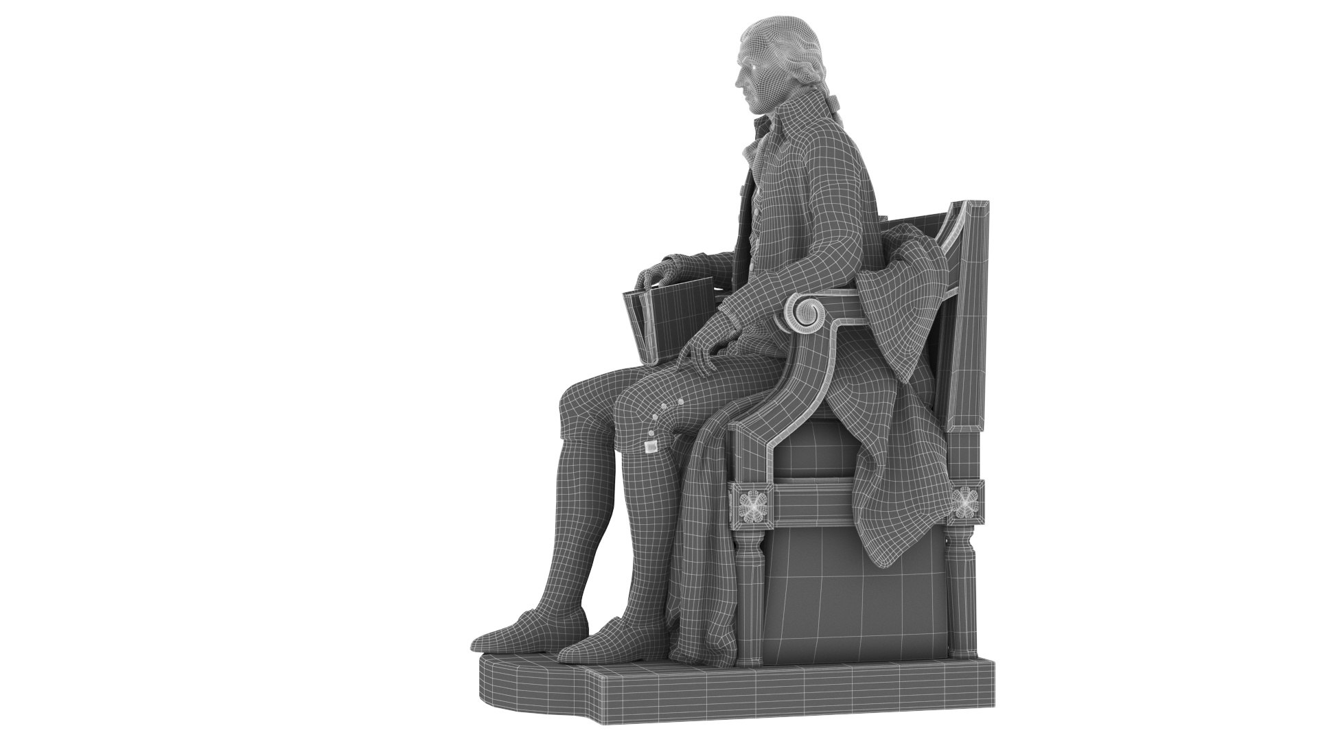 Statue Of James Madison 3D Model - TurboSquid 2075124